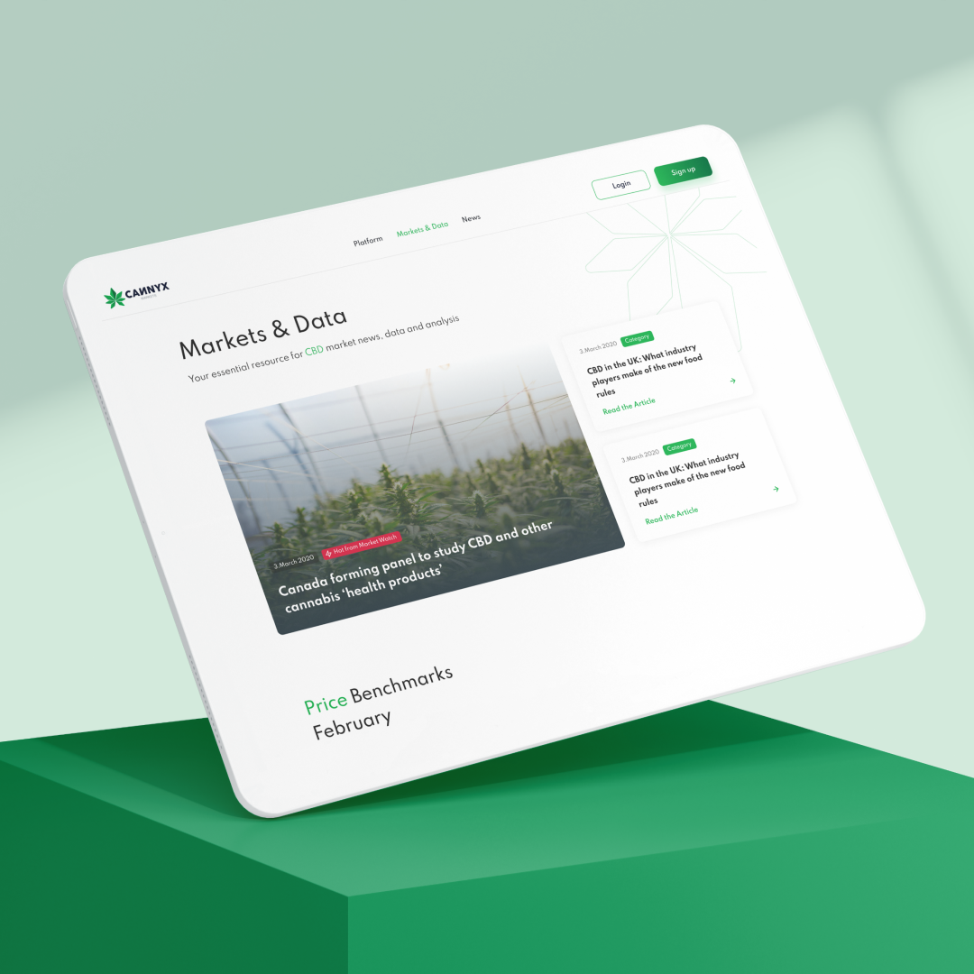 Webový portál Cannyx Market - Nextio